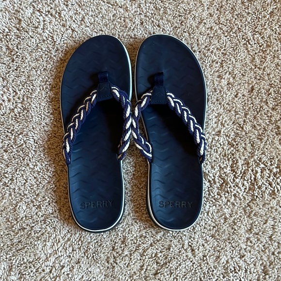 Sperry | Shoes | Blue Sperry Flip Flops | Poshmark
